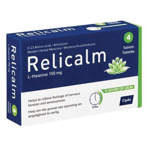 Relicalm 4 Tablets - Med365