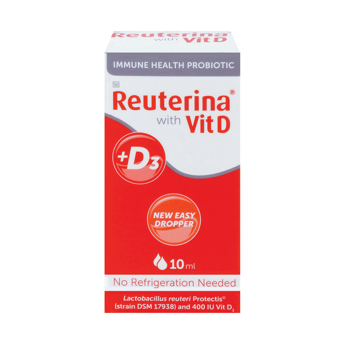 Reuterina Vit D Daily Immune Probiotic Drops 10ml - Med365