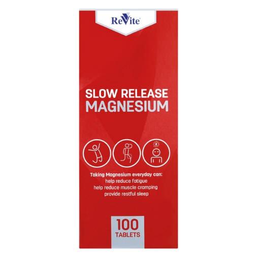 Revite Magnesium Slow Release 100 Tablets - Med365