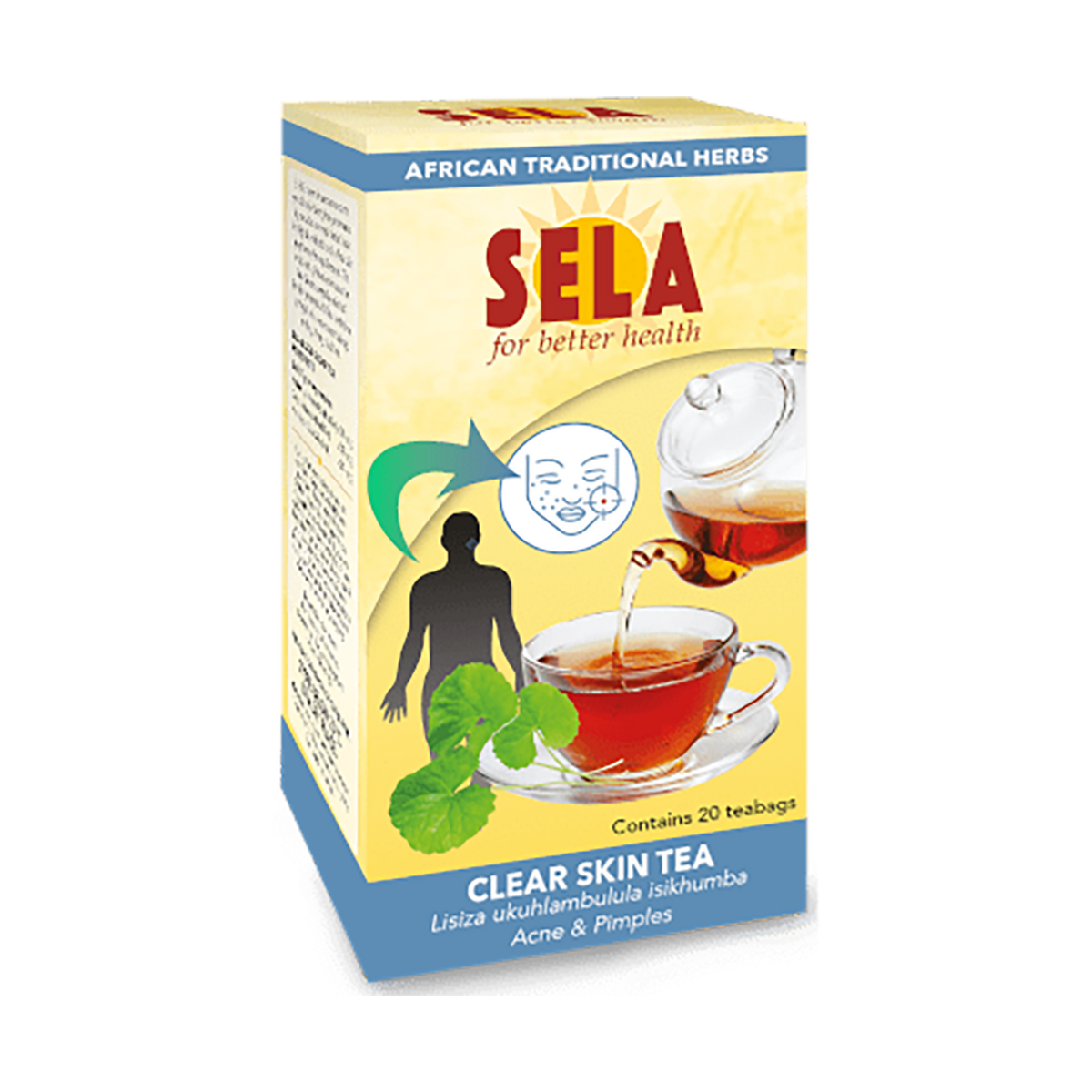 Sela Clear Skin Tea 20 Tea Bags - Med365