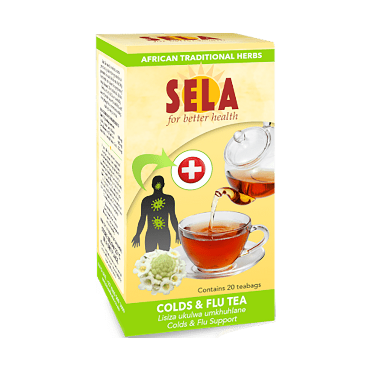 Sela Colds & Flu Tea 20 Tea Bags - Med365