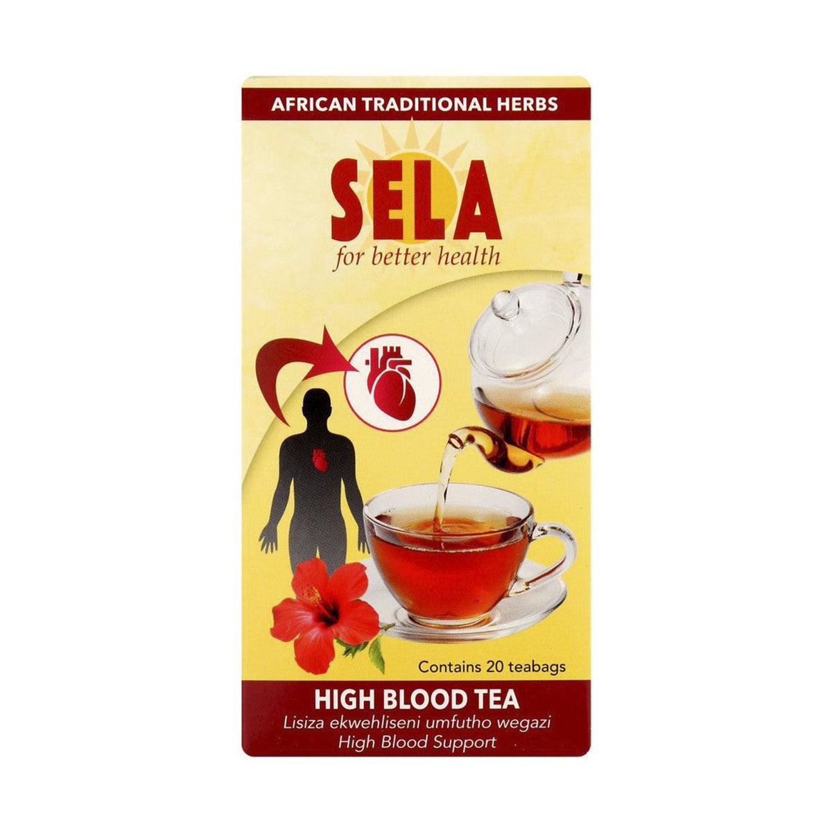 Sela Tea High Blood 20 Teabags - Med365