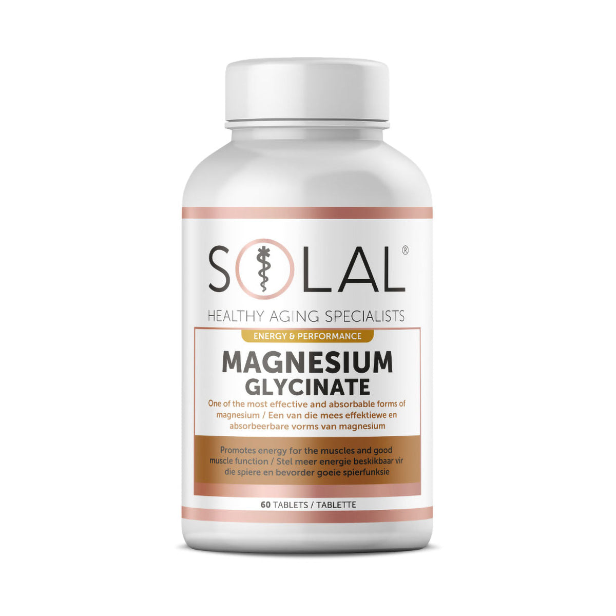 Solal Magnesium Glycinate 60 Tablets - Med365