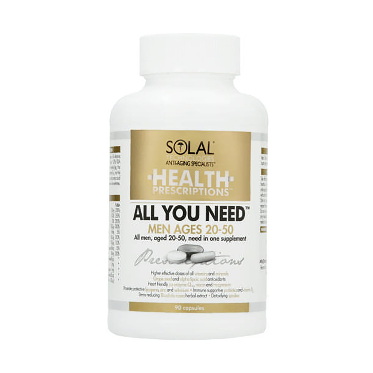 Solal All You Need Men Ages 20-50 90 Capsules - Med365