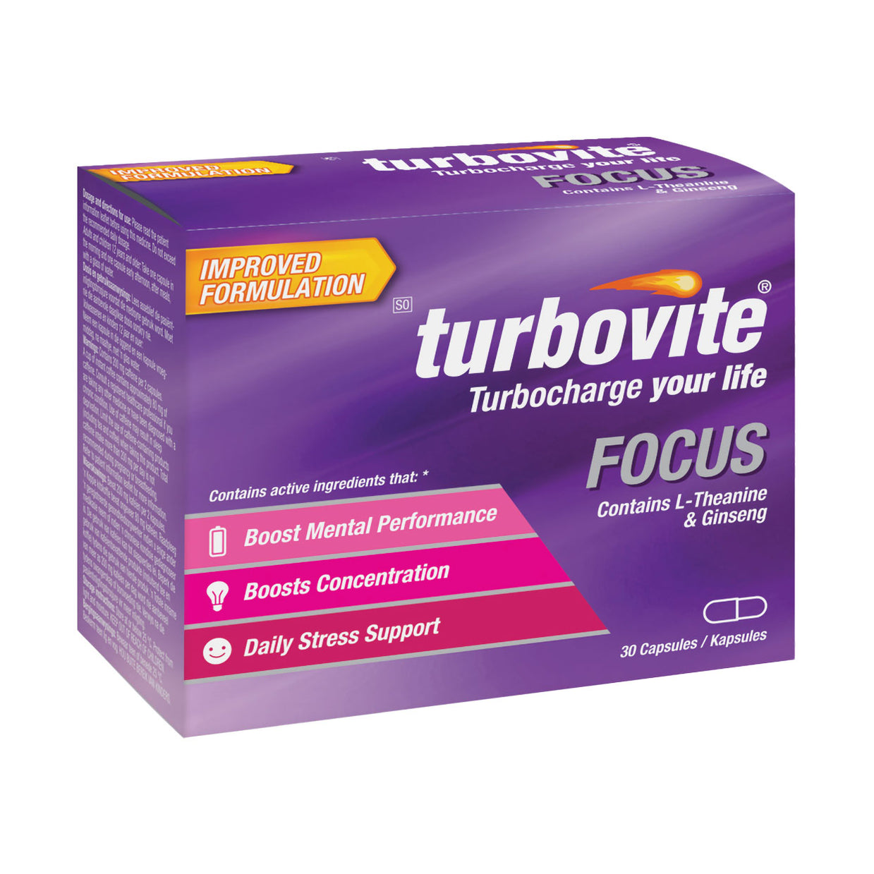 Turbovite Focus 30 Capsules - Med365