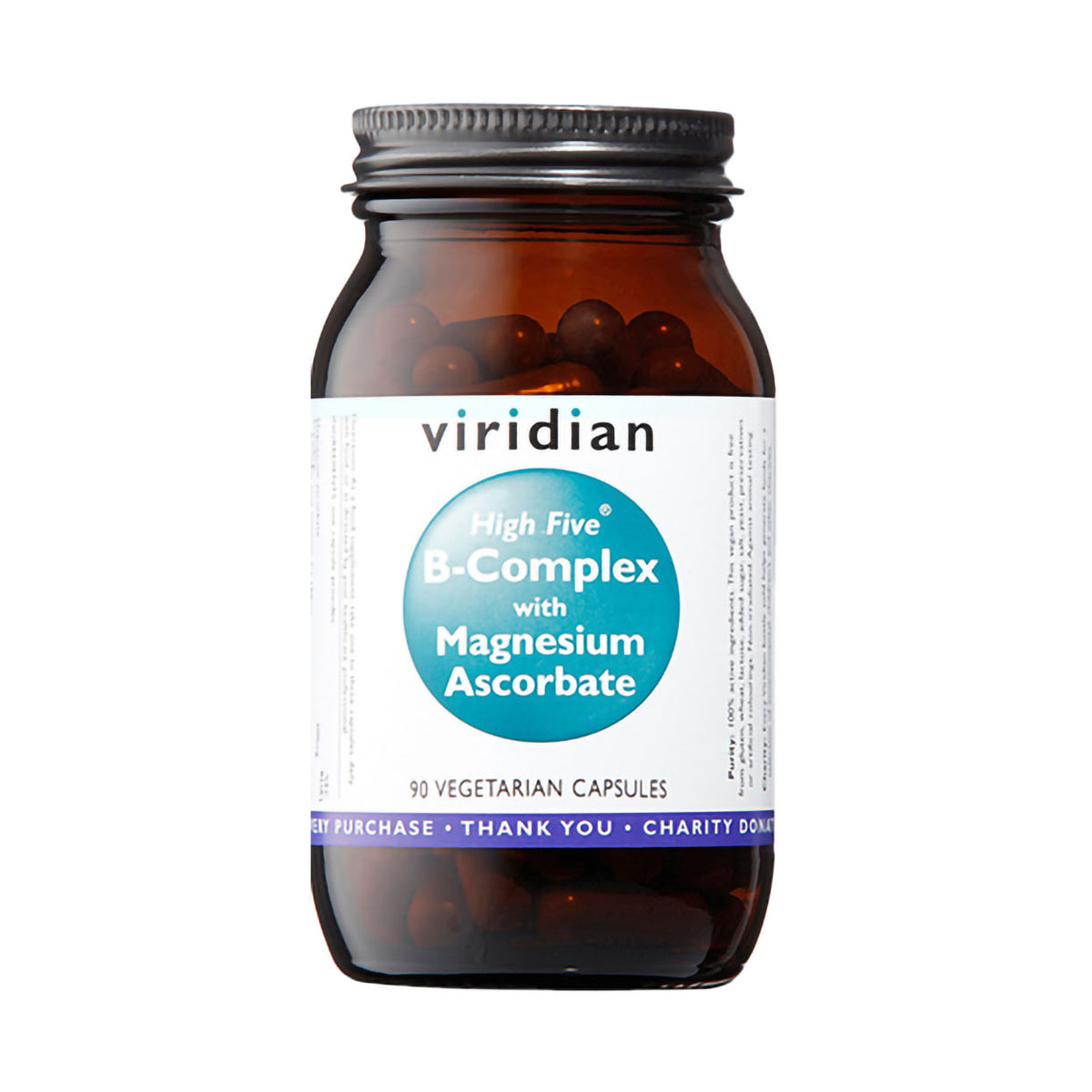 Viridian High Five B-Complex & Mag Ascorbate 90 Veggie Capsules - Med365