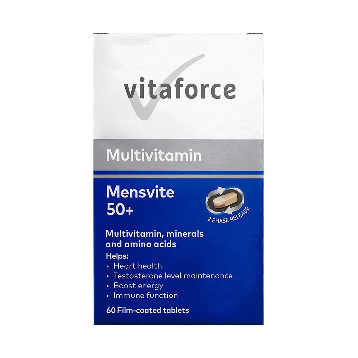Vitaforce Mensvite Mature 60 Tablets - Med365