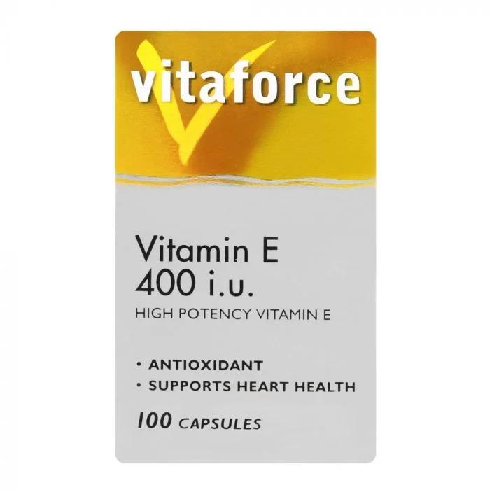Vitaforce Vitamin E 400 Iu 100 Capsules - Med365