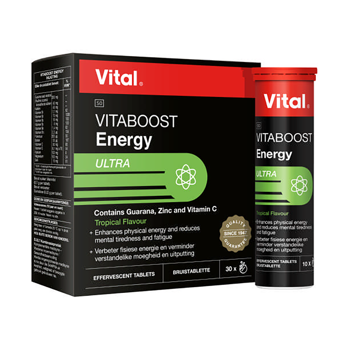 Vital Vitaboost Energy 30 Effervescents Tablets - Med365