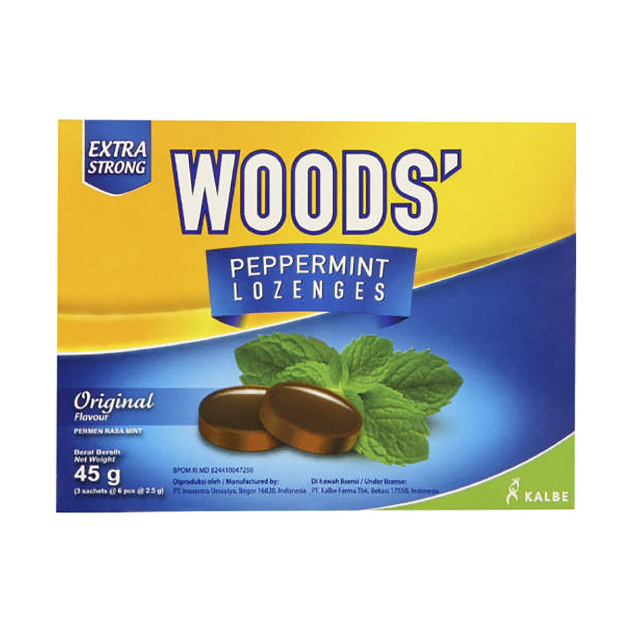 Woods' Peppermint Lozenges Regular 18 - Med365